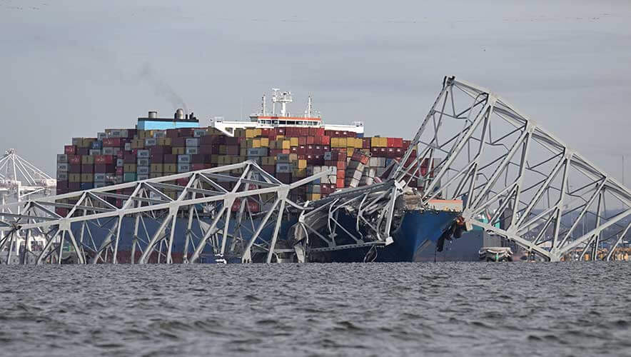 Major Bridge in Baltimore Crumples into Water After Being Struck by ...